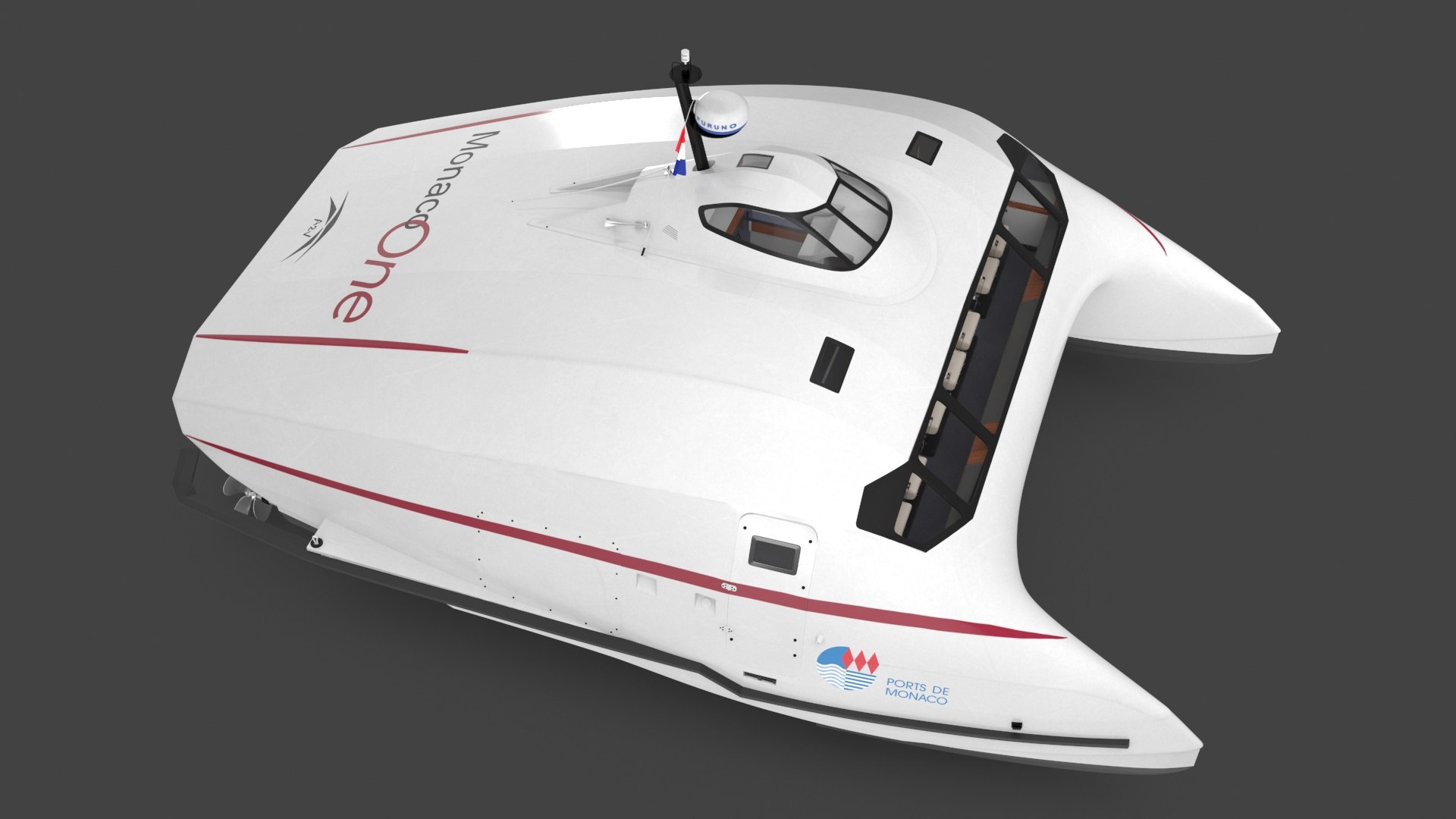 3D Catamaran Ferry A2V Monaco One - TurboSquid 2217507