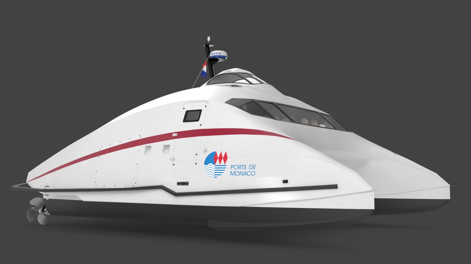 3D Catamaran Ferry A2V Monaco One - TurboSquid 2217507