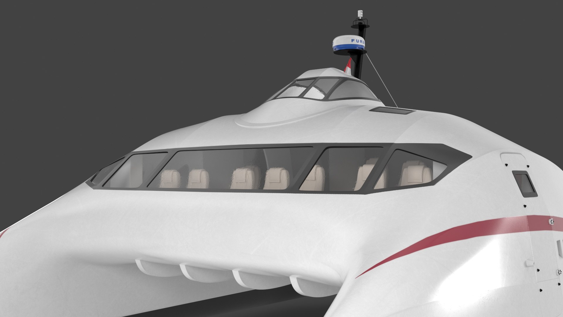 3D Catamaran Ferry A2V Monaco One - TurboSquid 2217507