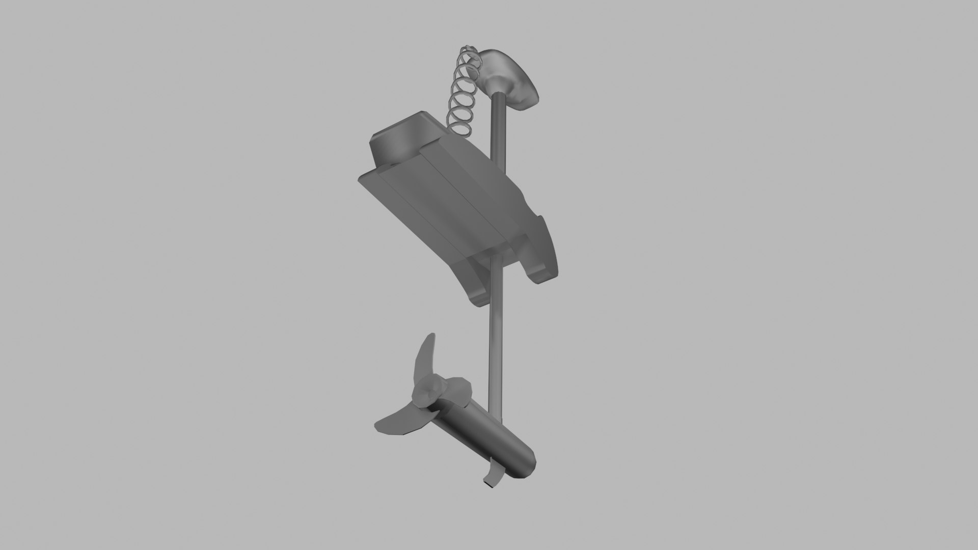 Trolling Motor 3d Model