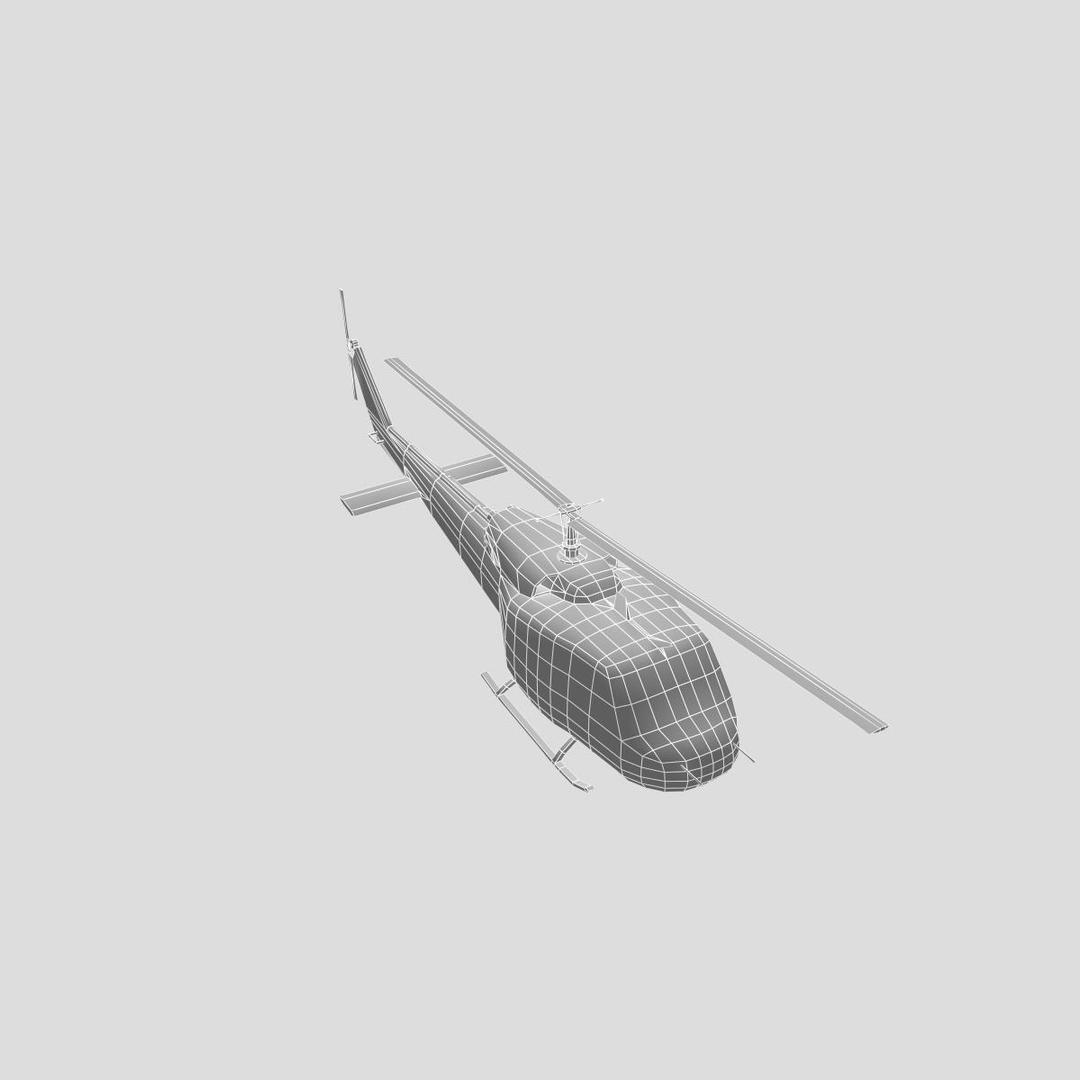 bell b-212 twin 3d model