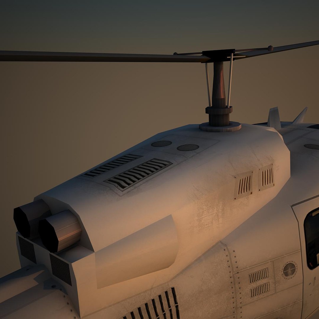 bell b-212 twin 3d model