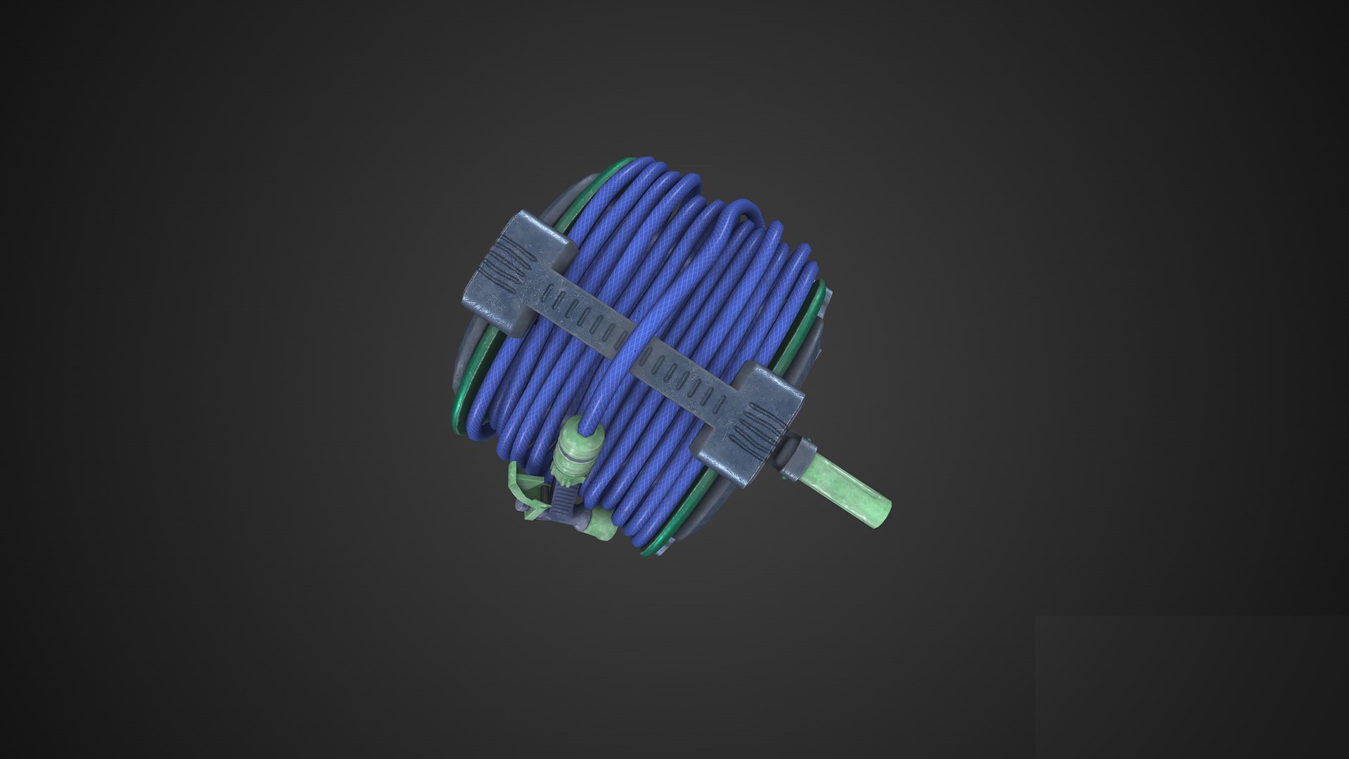 Game Ready Hose Reel 3D Model - TurboSquid 2060109