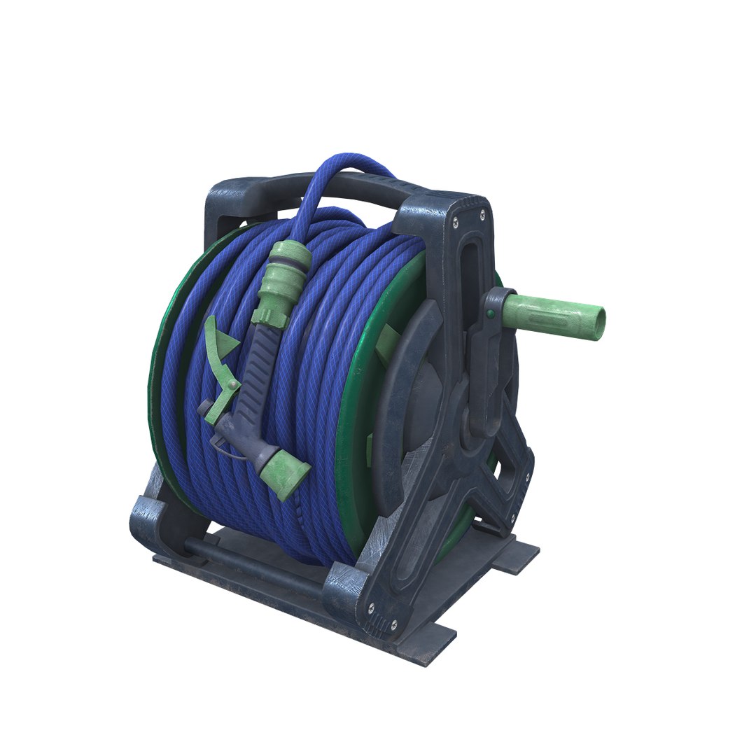 Game Ready Hose Reel 3D Model - TurboSquid 2060109