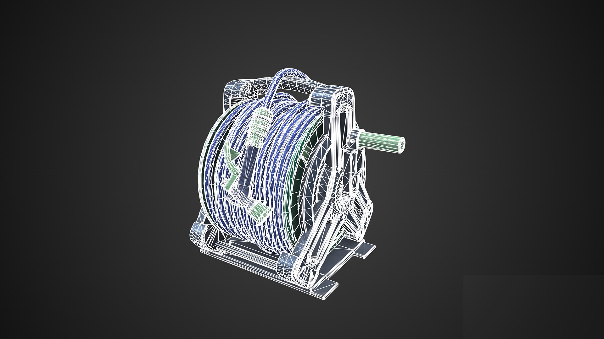 Game Ready Hose Reel 3D Model - TurboSquid 2060109
