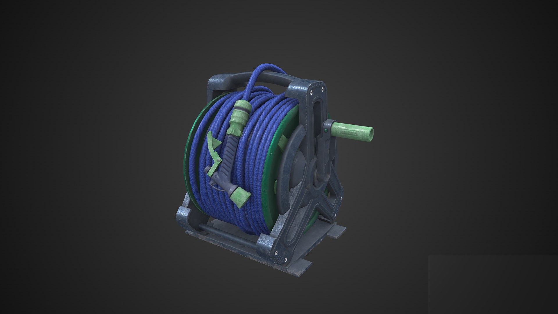 Game Ready Hose Reel 3D Model - TurboSquid 2060109