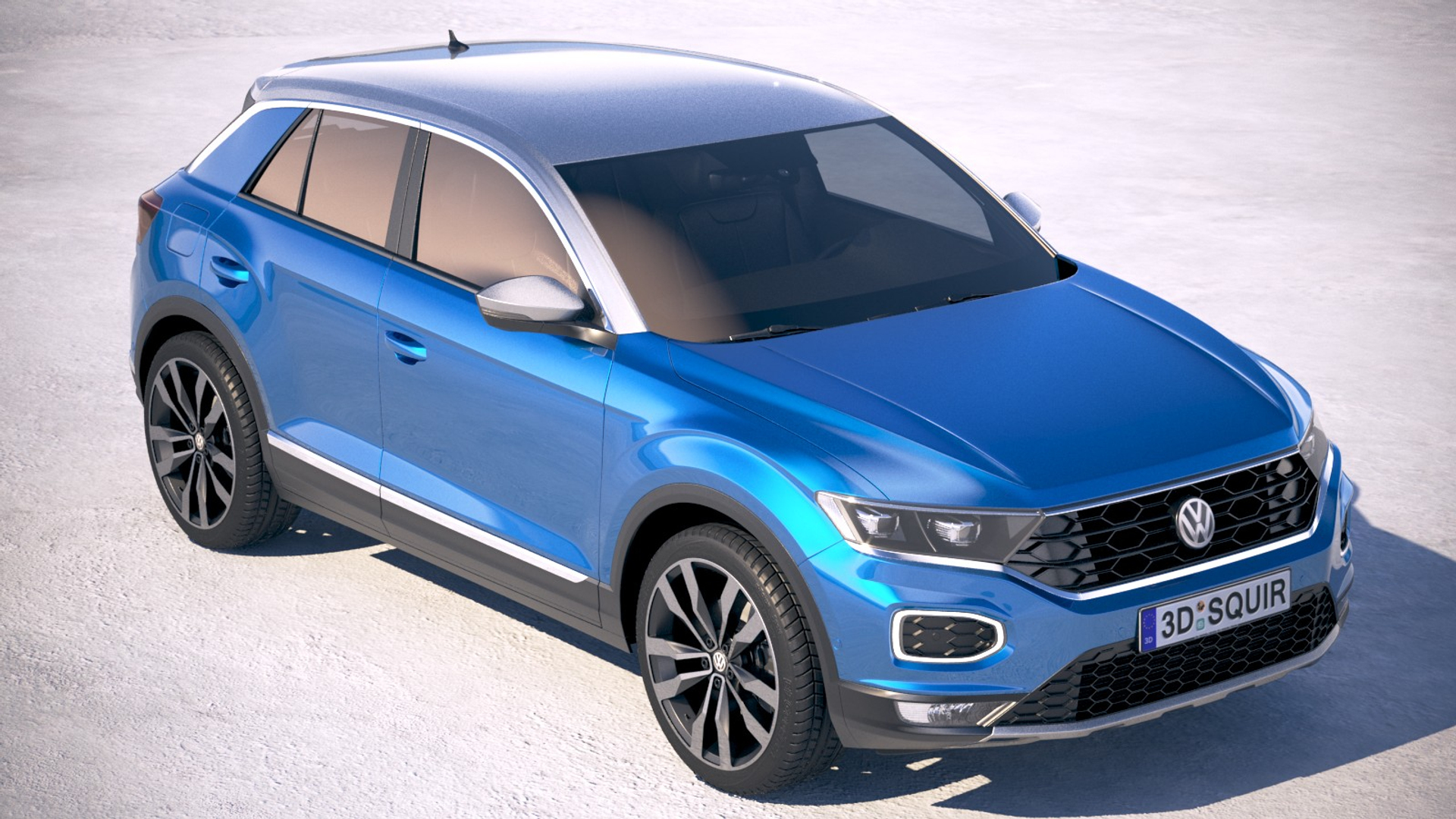 Volkswagen t-roc 2018 3D model - TurboSquid 1200903