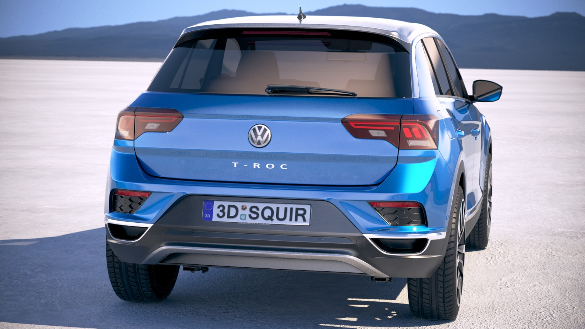 Volkswagen t-roc 2018 3D model - TurboSquid 1200903