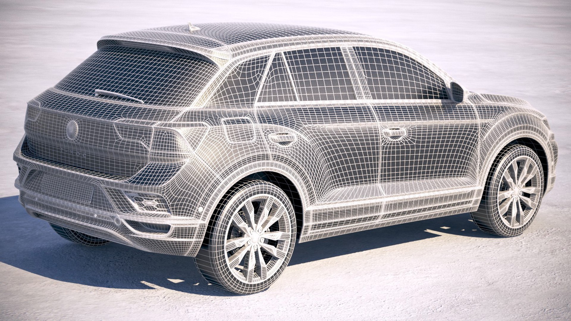 Volkswagen t-roc 2018 3D model - TurboSquid 1200903