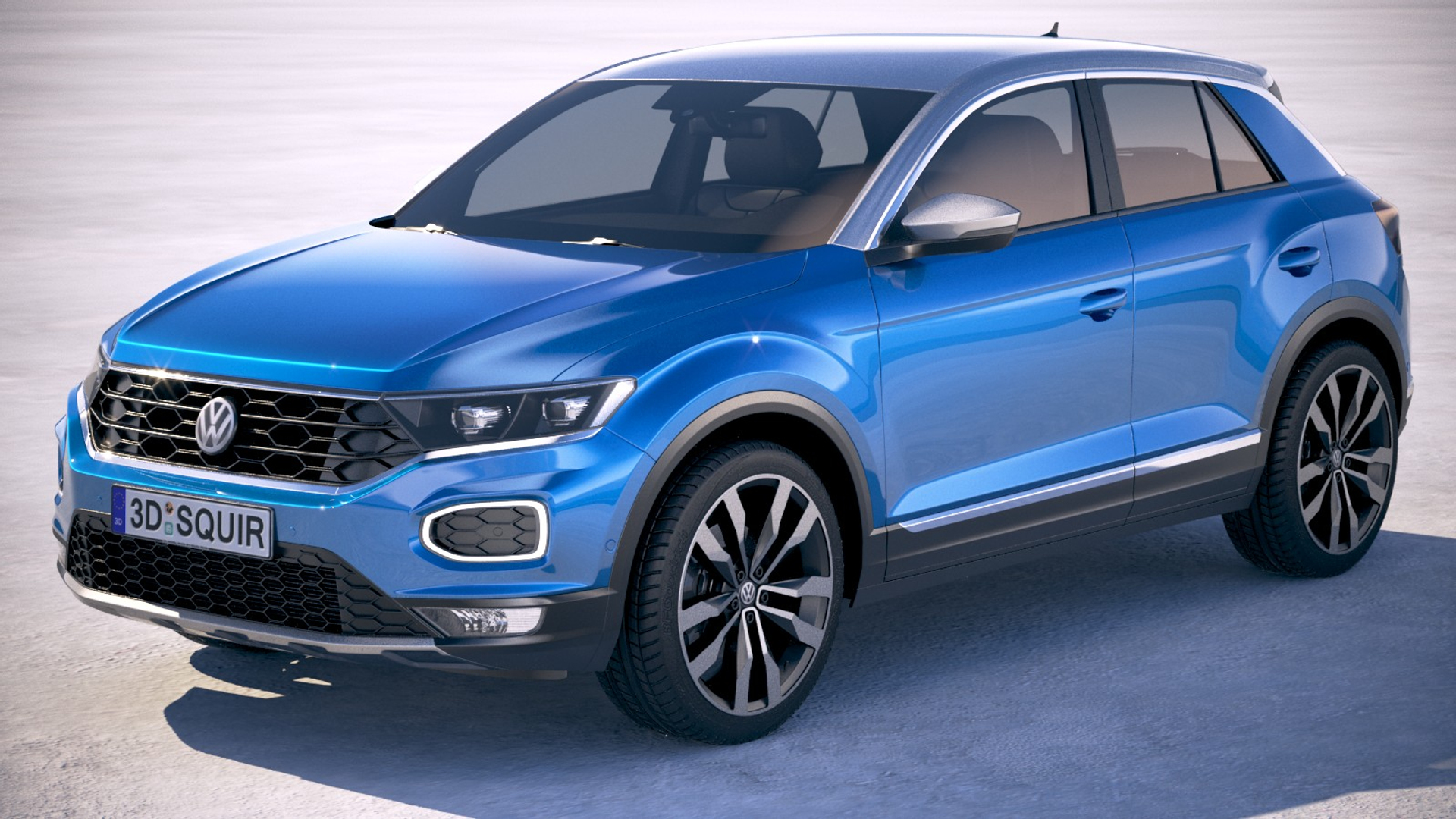 Volkswagen t-roc 2018 3D model - TurboSquid 1200903