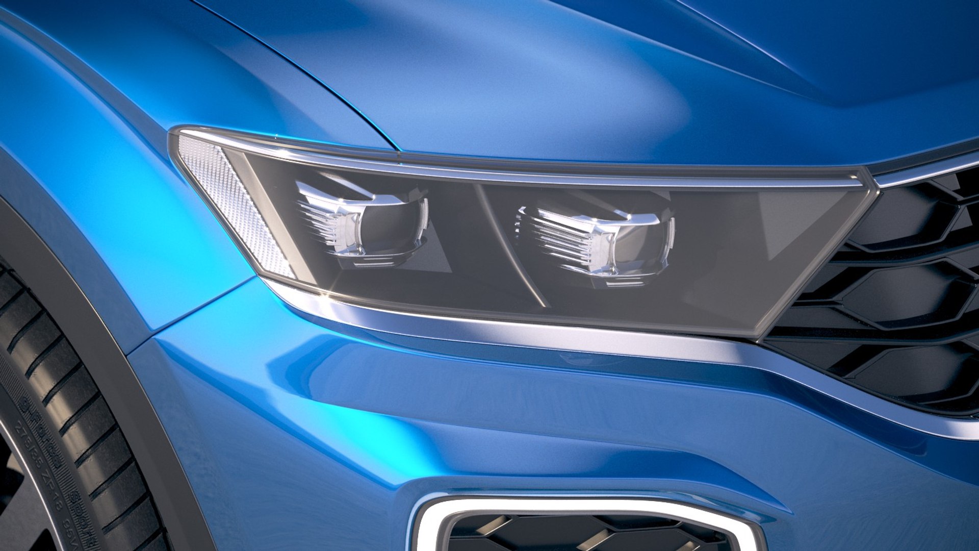 Volkswagen t-roc 2018 3D model - TurboSquid 1200903