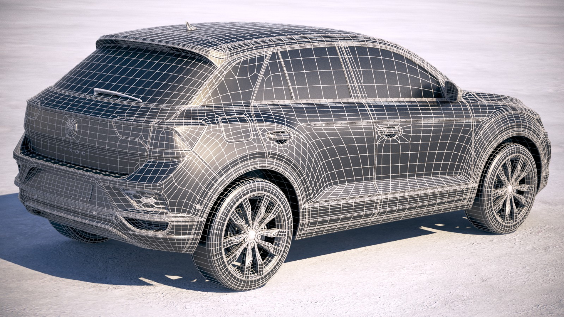 Volkswagen t-roc 2018 3D model - TurboSquid 1200903