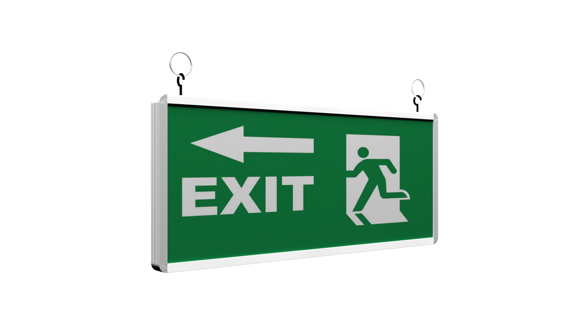 Exit Sign 3D Model - TurboSquid 2105315