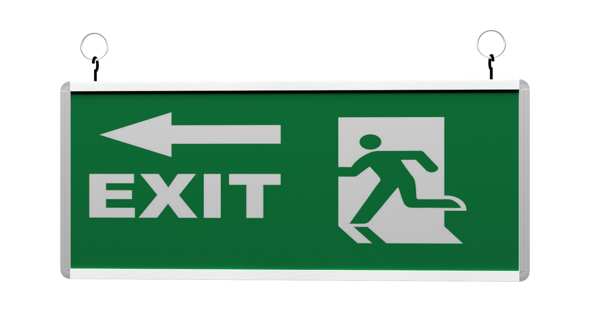Exit Sign 3D Model - TurboSquid 2105315