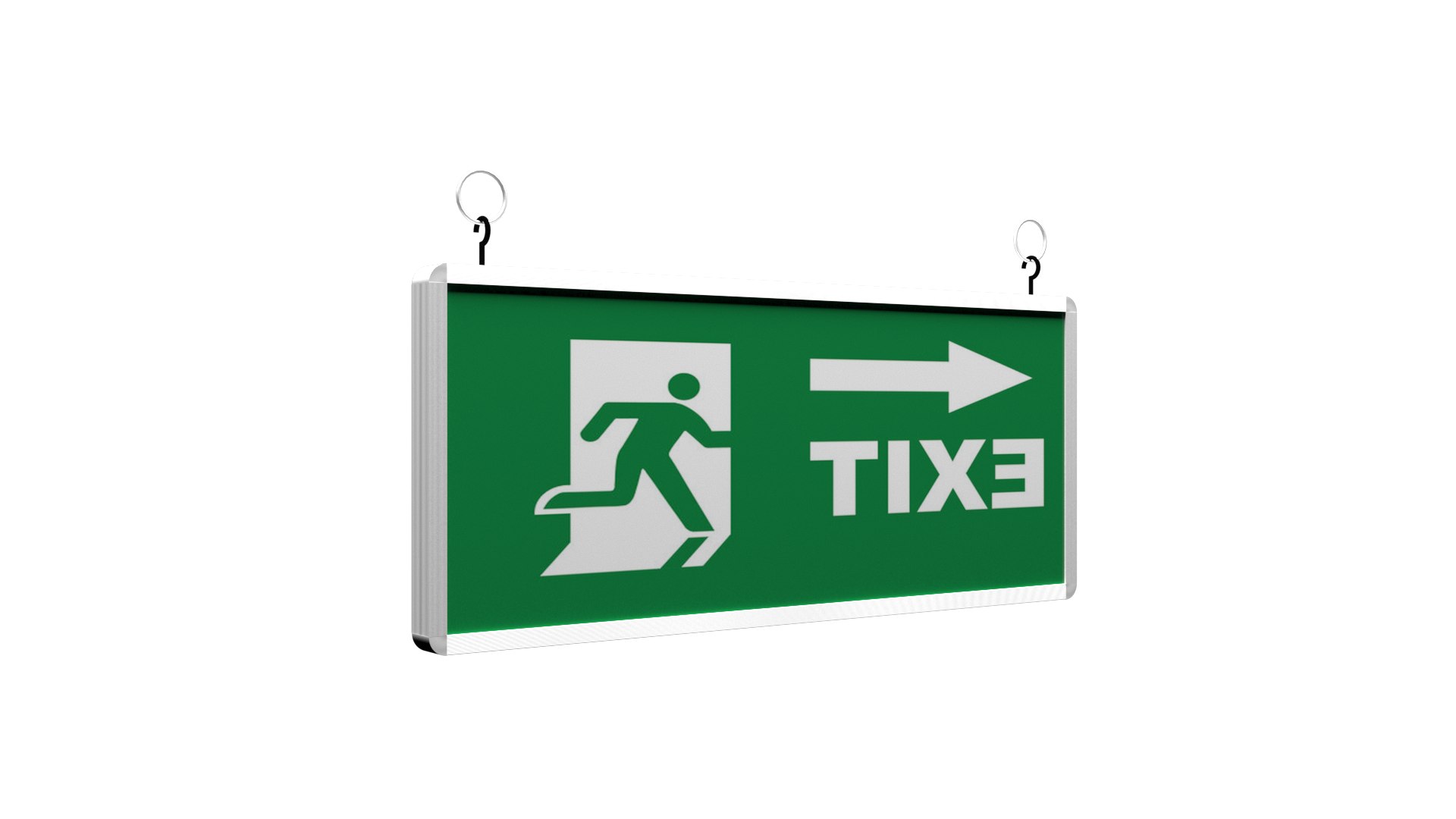 Exit Sign 3D Model - TurboSquid 2105315