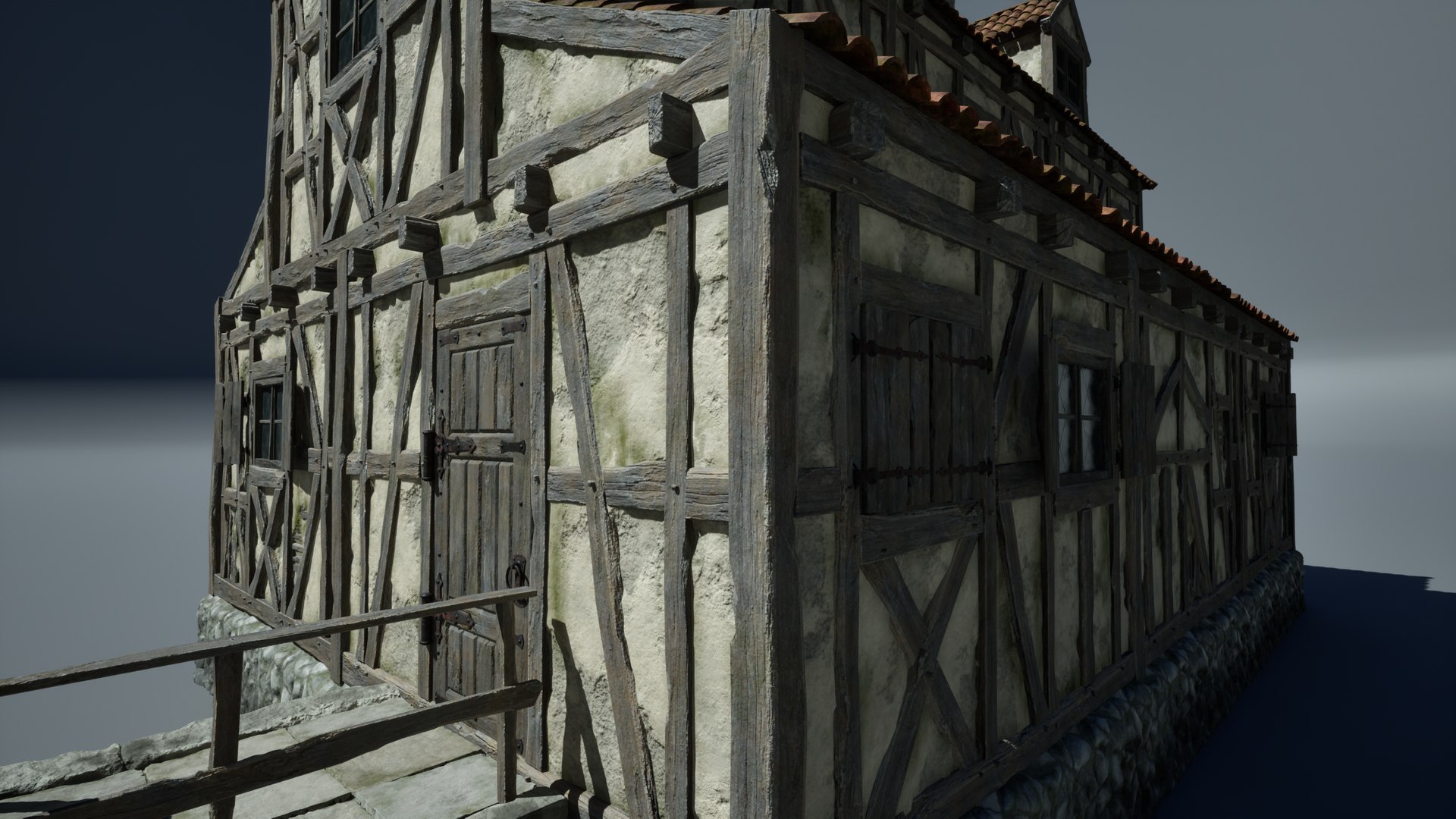 Medieval House 05 Game Ready Model - TurboSquid 2247932