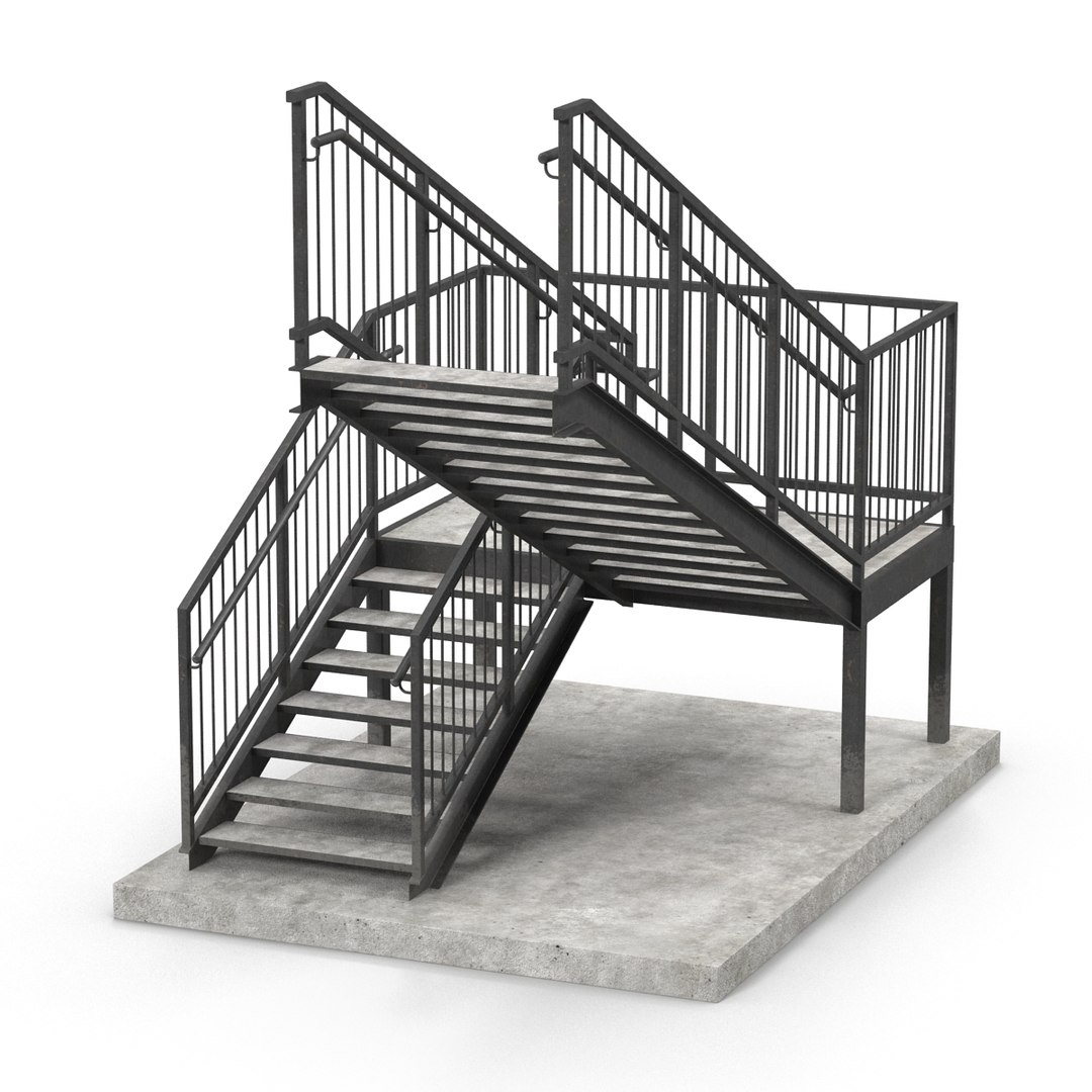 3d Stairs Modeled Build Model