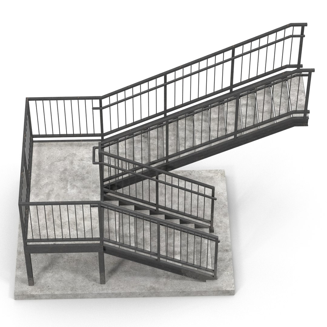 3d Stairs Modeled Build Model