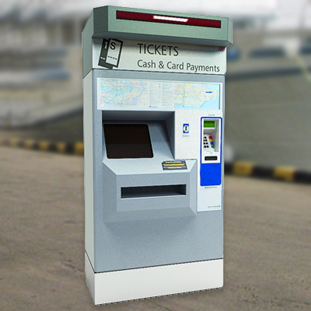 Ticket Vending Machine 3d Model