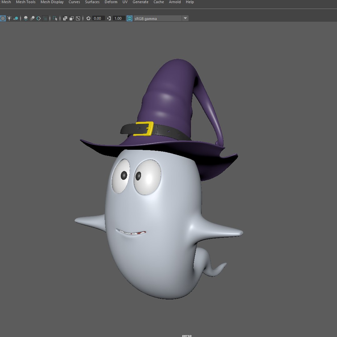 3D Ghost Cartoon Model - TurboSquid 1675285