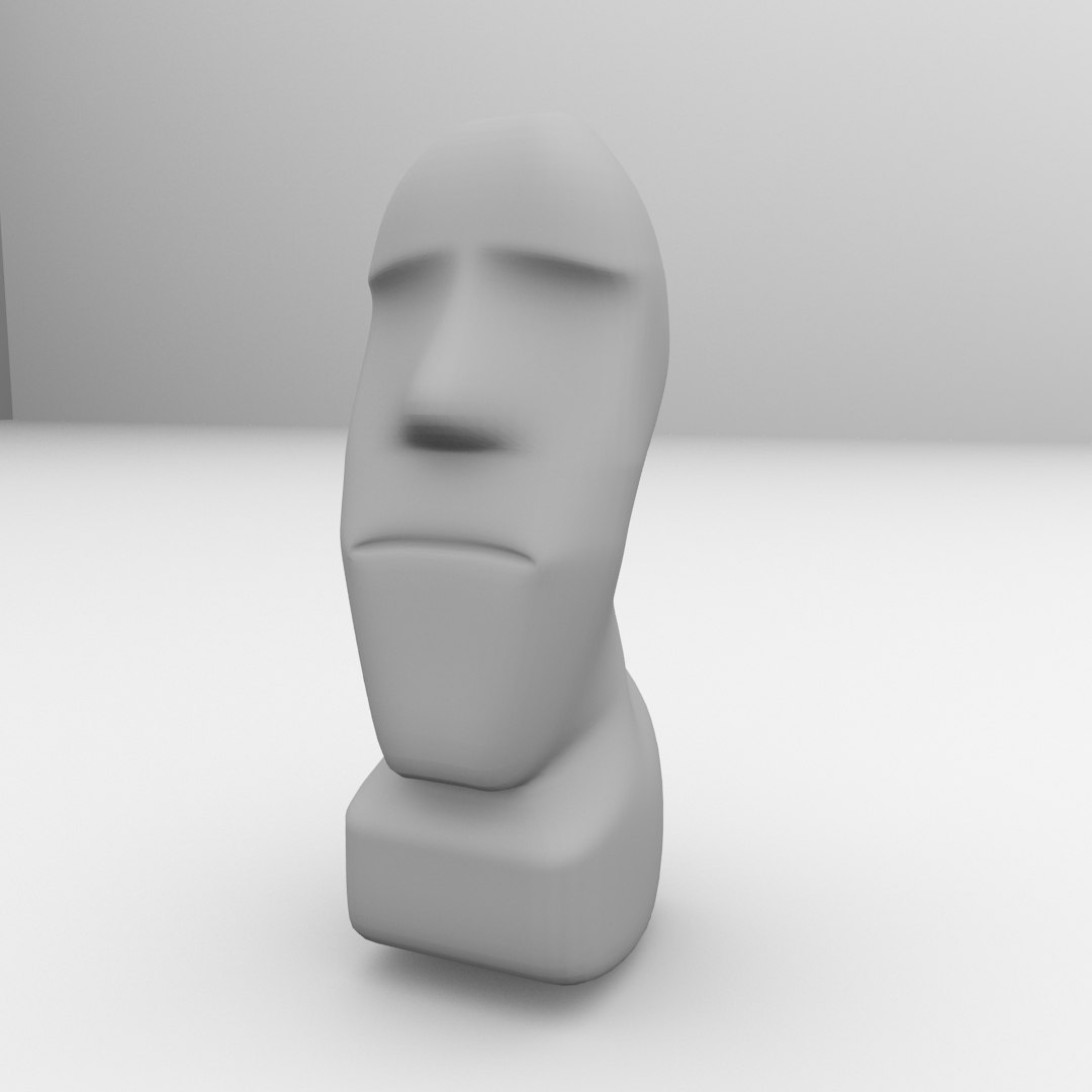 Moai Statue 3d Model