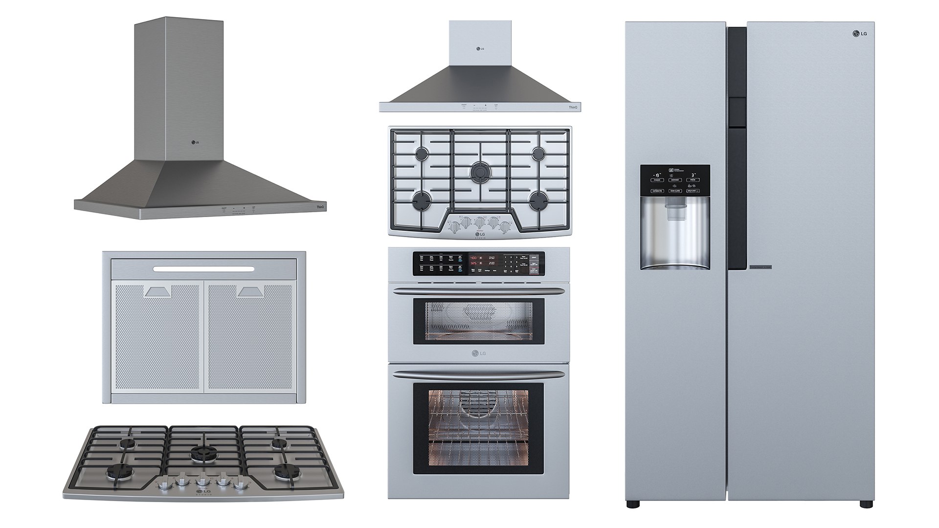 LG Kitchen Set 3D Model - TurboSquid 1859561