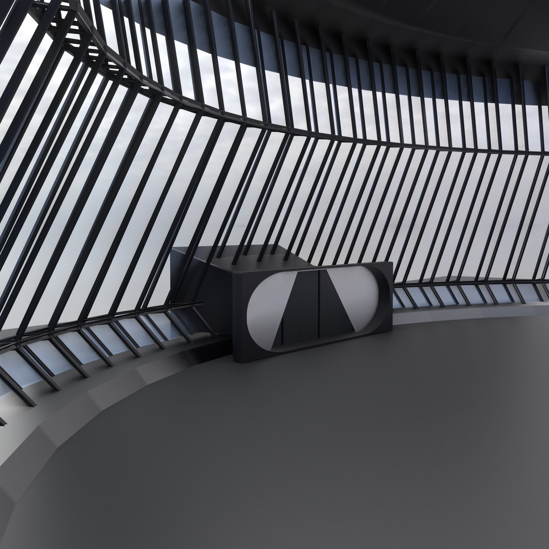 Sci Fi Exhibition Hall Interior Model - TurboSquid 2048434