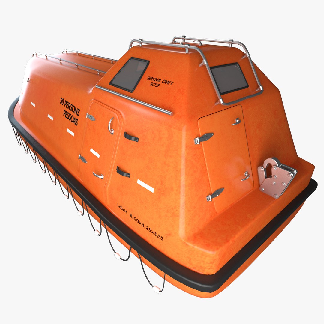 3d Model Lifeboat Norsafe