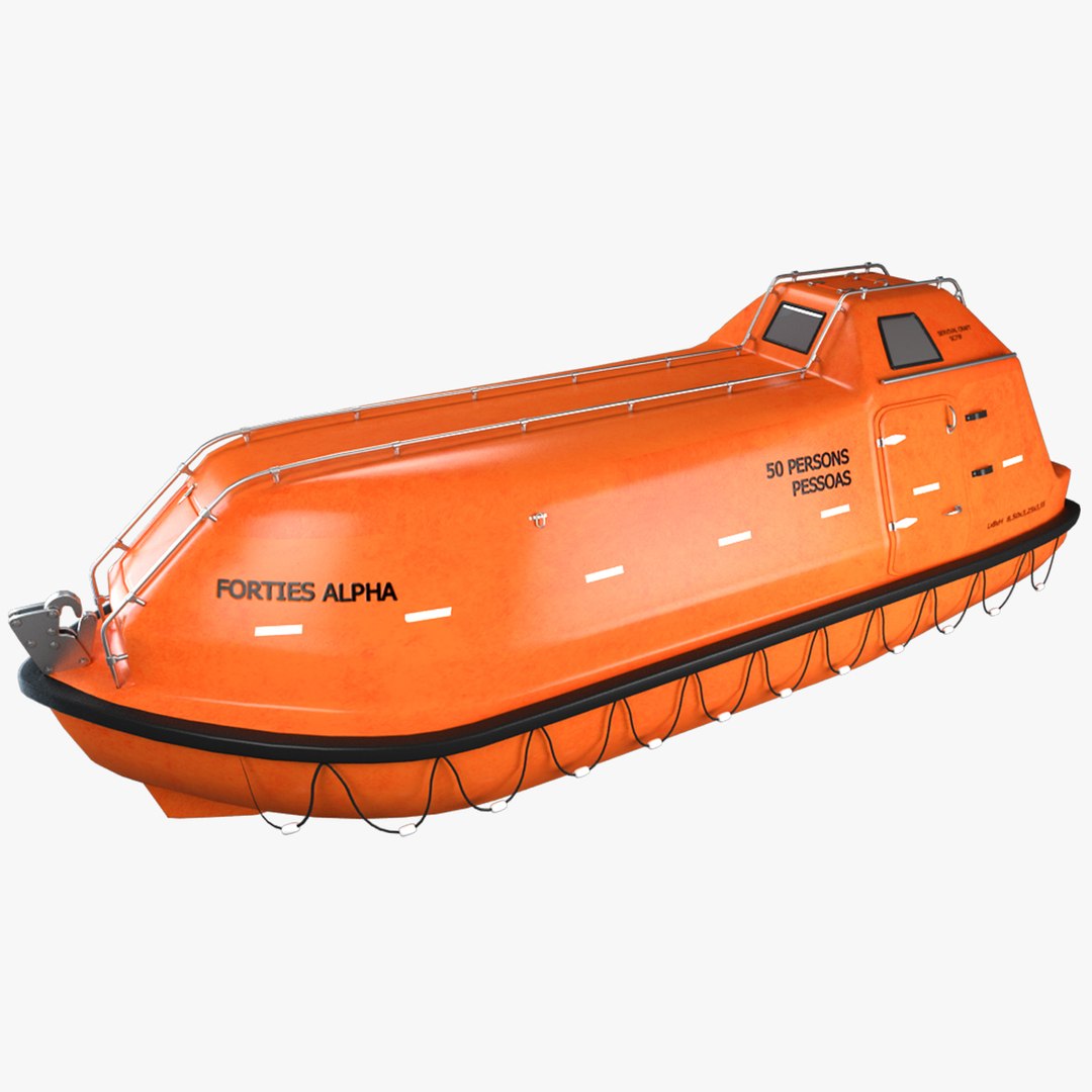 3d Model Lifeboat Norsafe