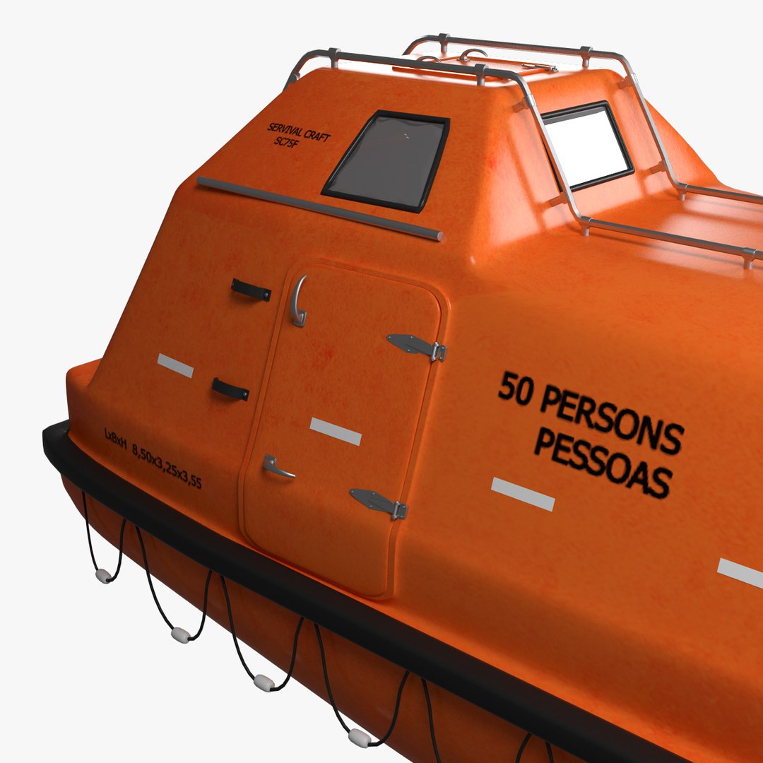 3d Model Lifeboat Norsafe