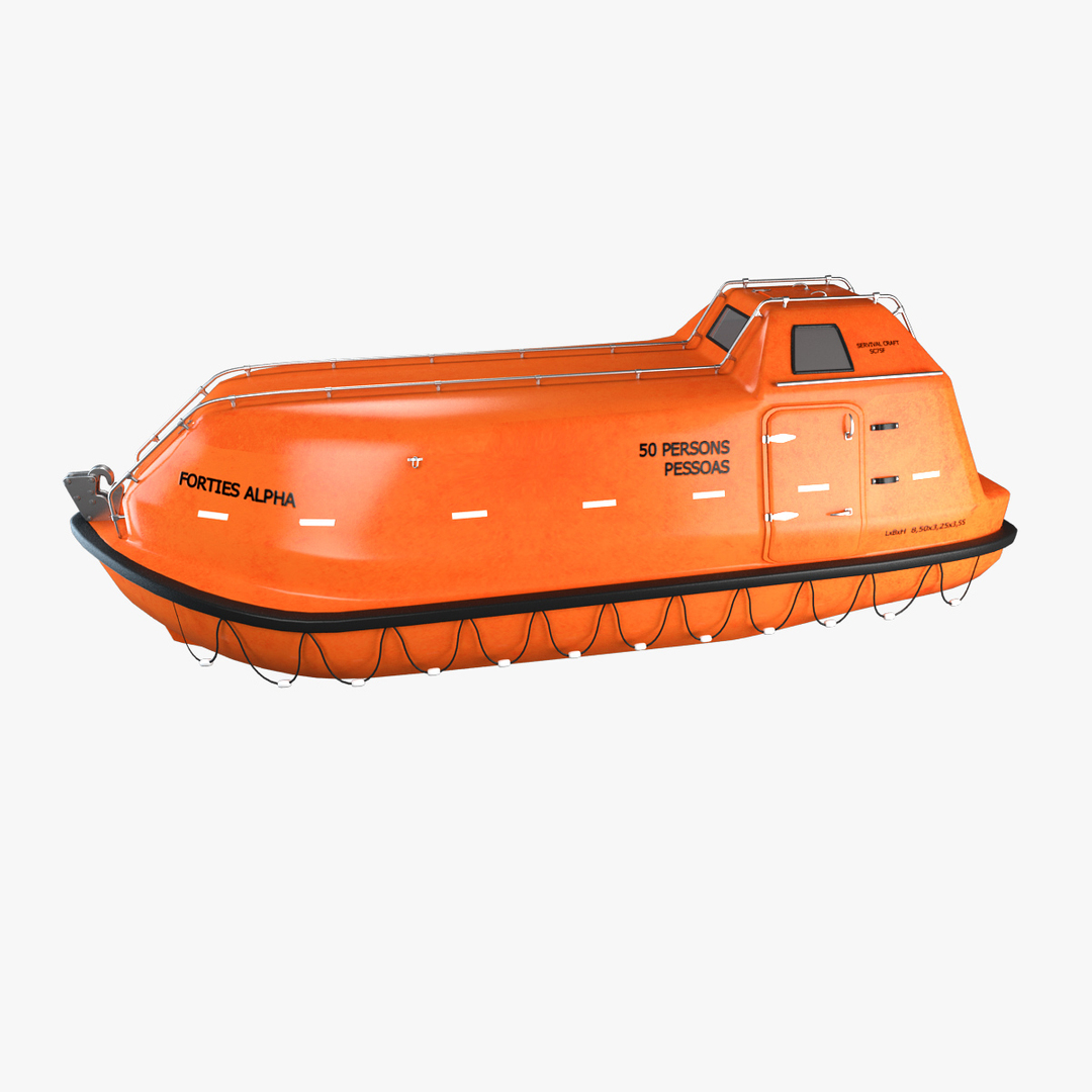 3d Model Lifeboat Norsafe