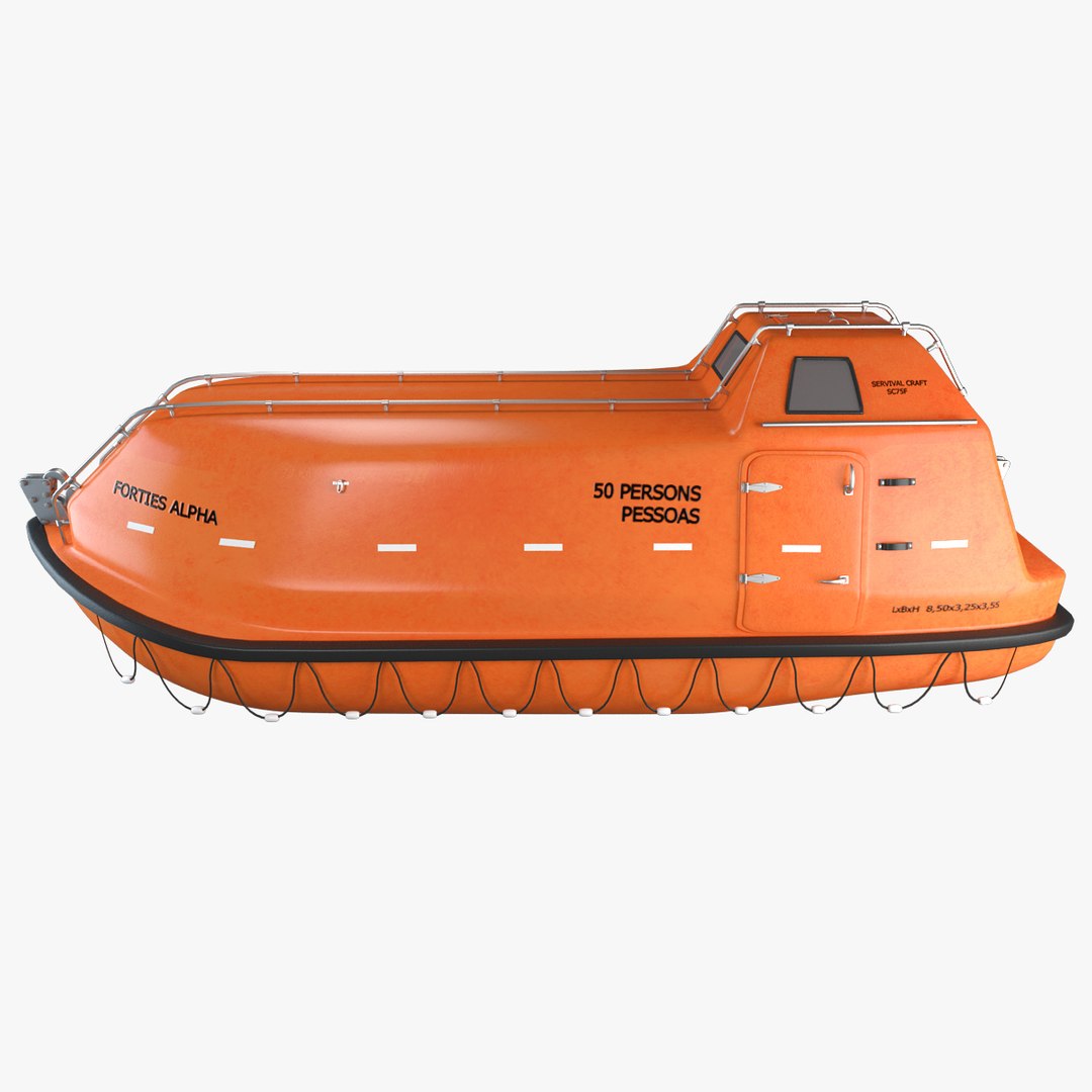 3d Model Lifeboat Norsafe