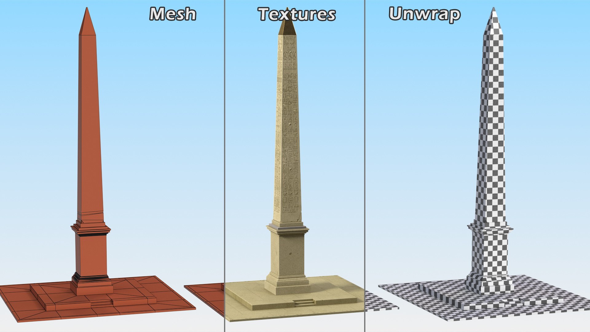 Ancient Egyptian Obelisks 3D model - TurboSquid 1872914