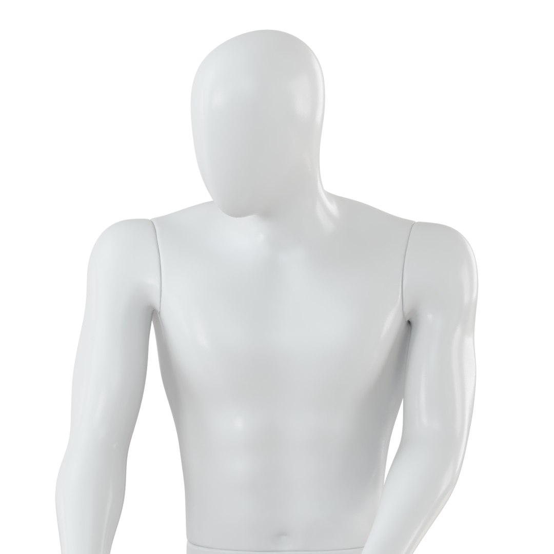 Male Faceless Mannequin Sitting 3D Model - TurboSquid 1671544
