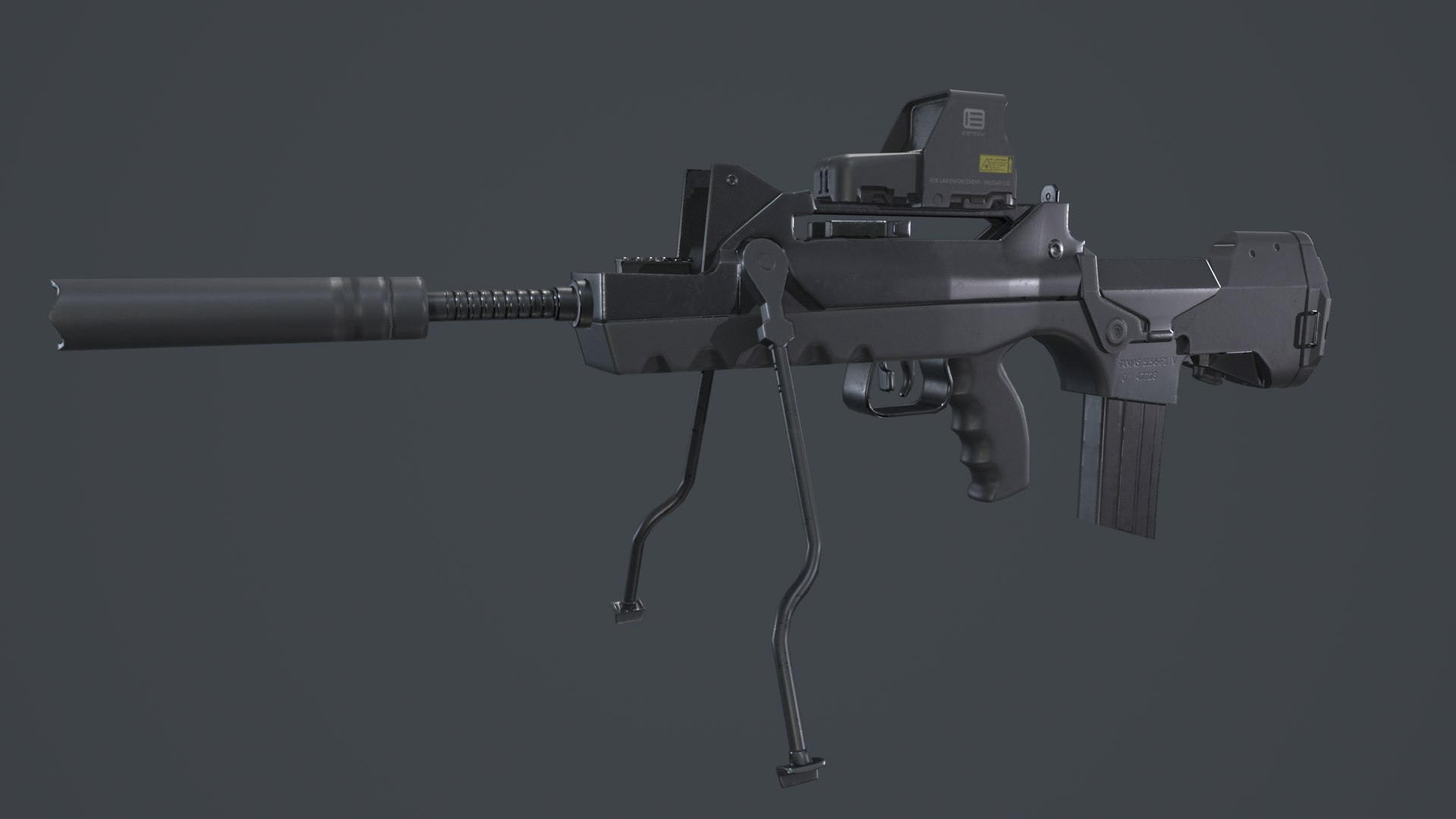 3D Model FAMAS G2 Valorise Eotech 552 Scope - TurboSquid 2314141