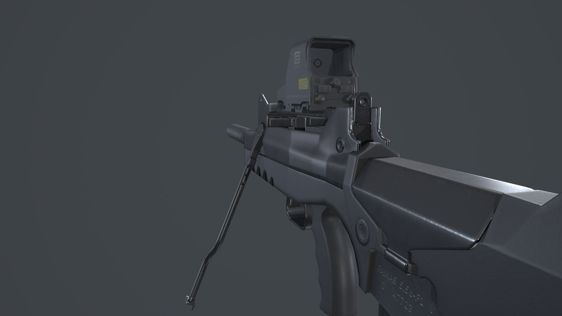 3D Model FAMAS G2 Valorise Eotech 552 Scope - TurboSquid 2314141