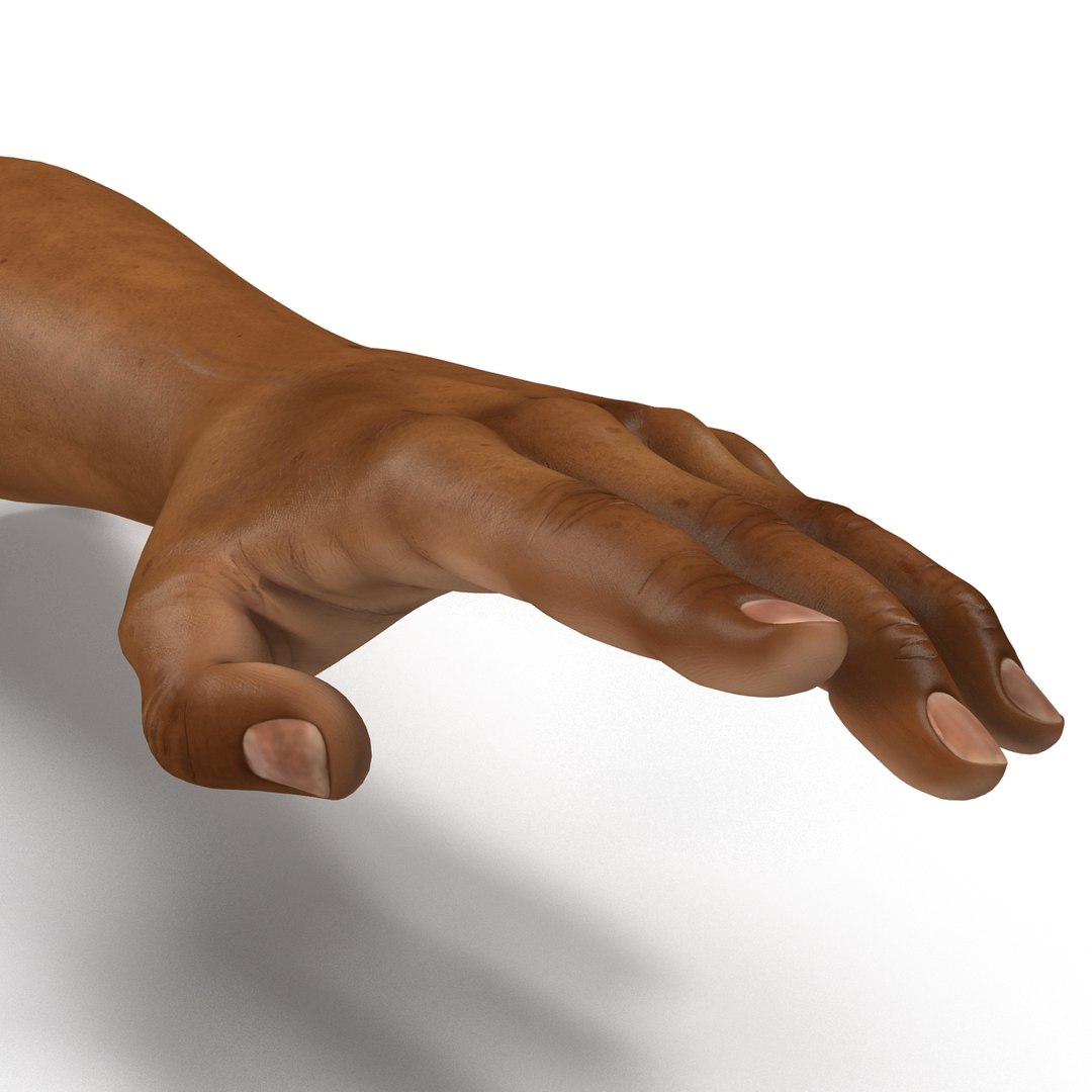 african man hands 3 3d c4d