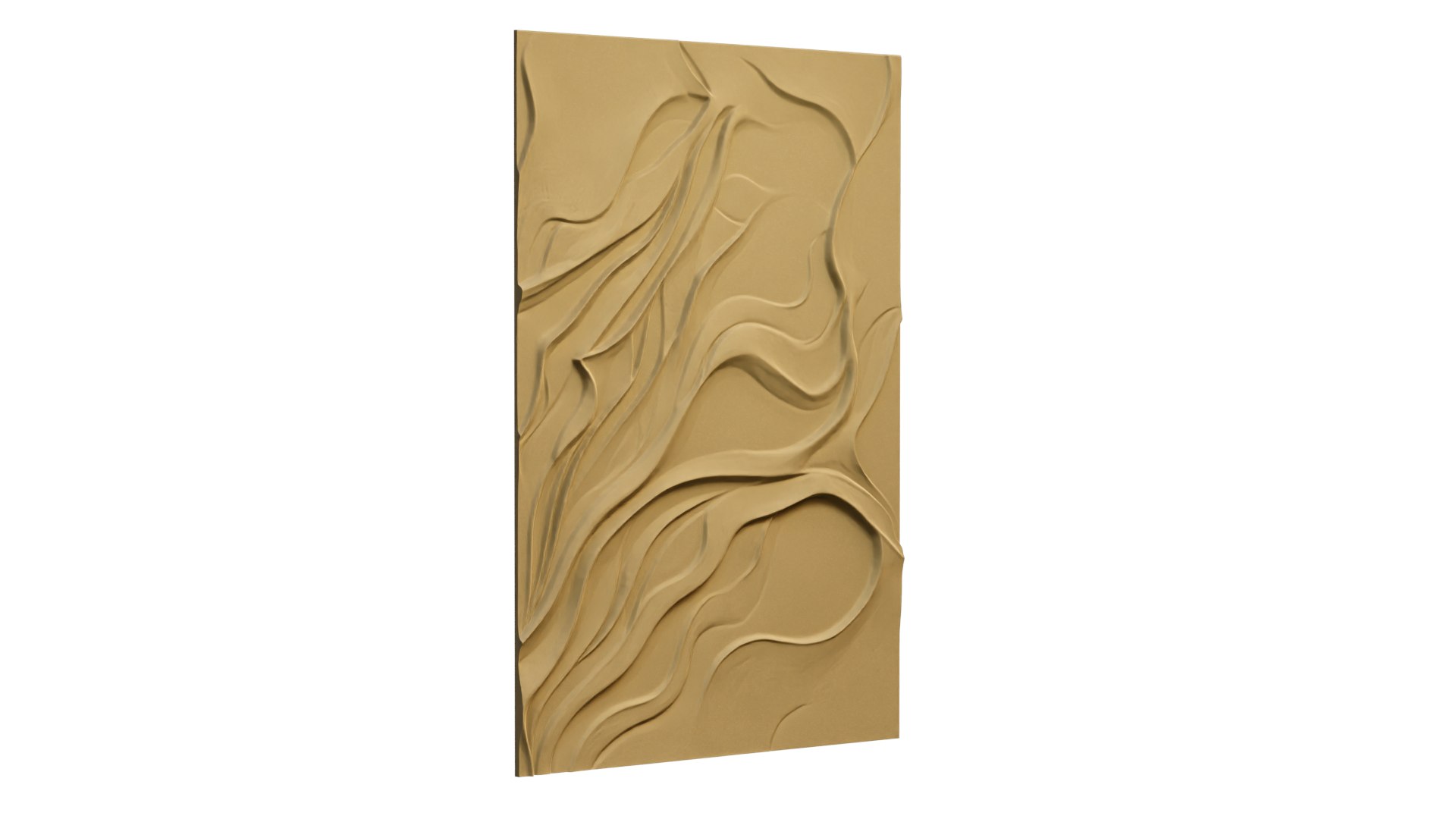3D Modern Wavey Relief Panel Wall Decor Set STL Mural CNC 352 ...