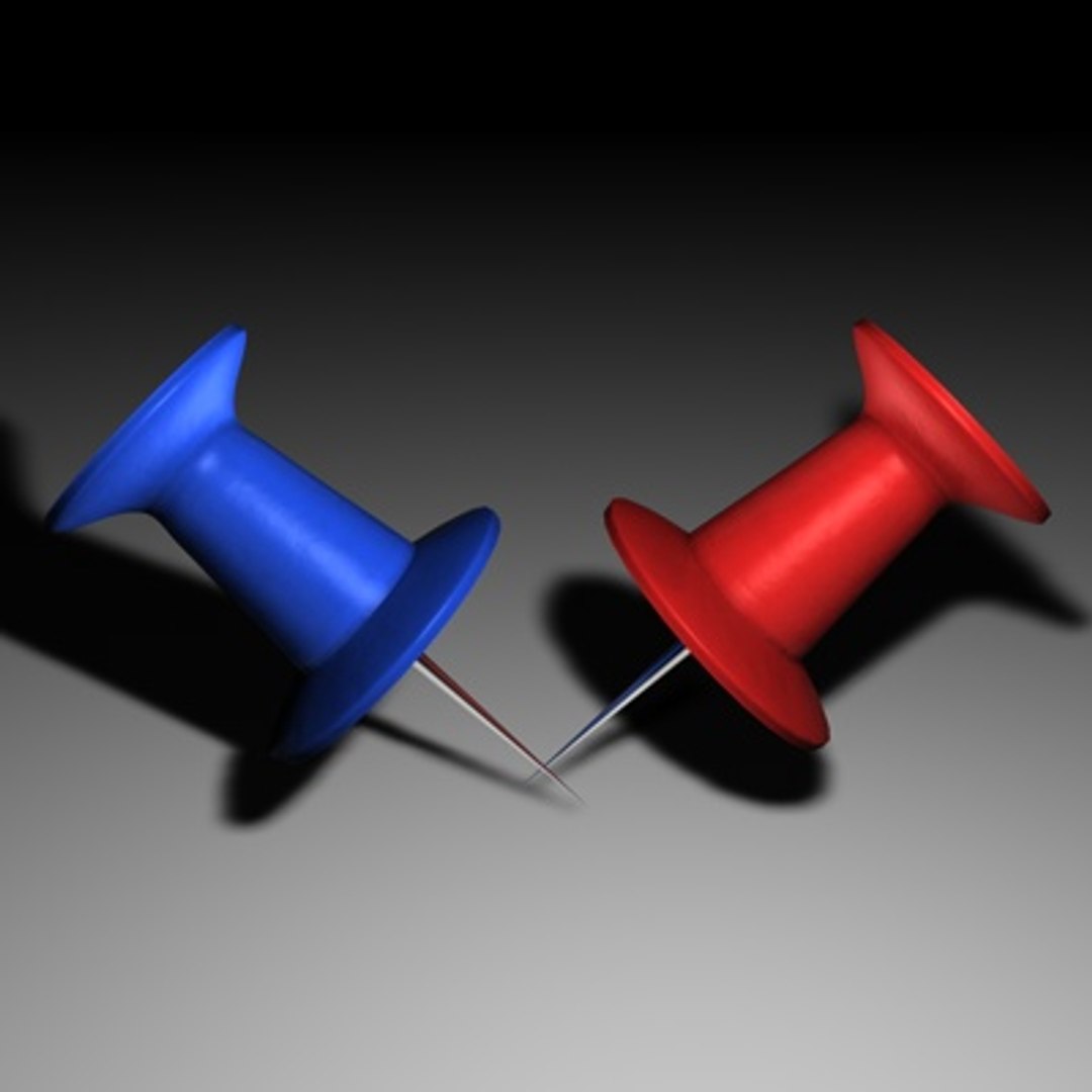 3d Thumbtack Tacks Model