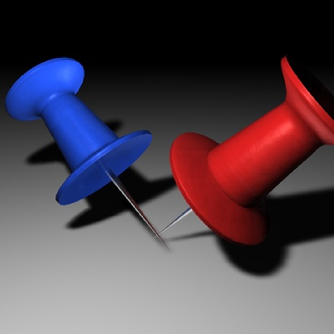 3d Thumbtack Tacks Model