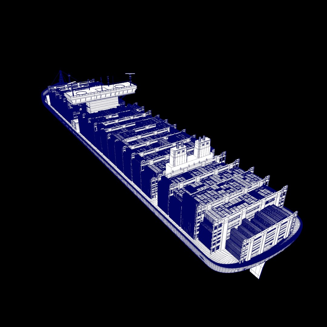 3D Large Container Ship Maersk Line Model - TurboSquid 2040104