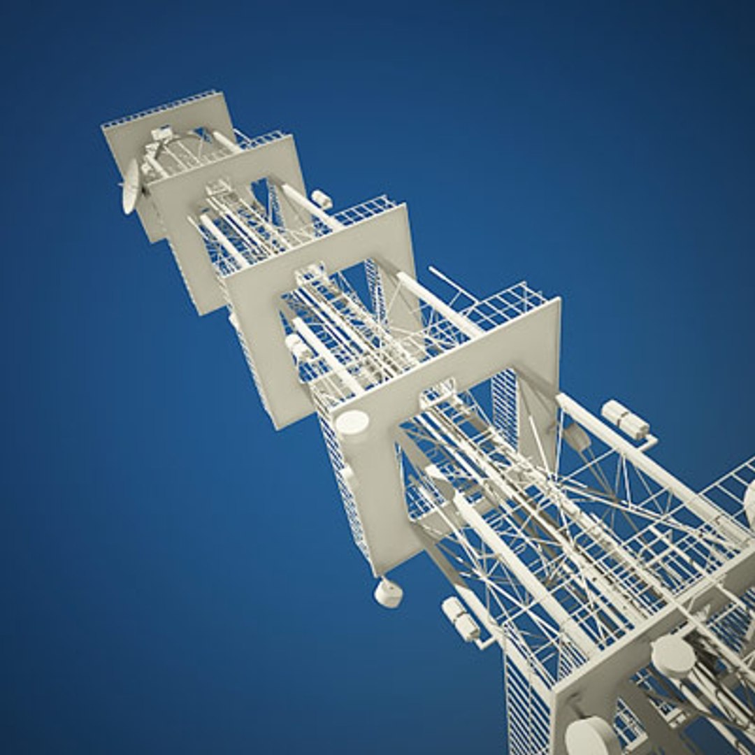 3d Radio Communication Tower Model