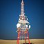 3d Radio Communication Tower Model