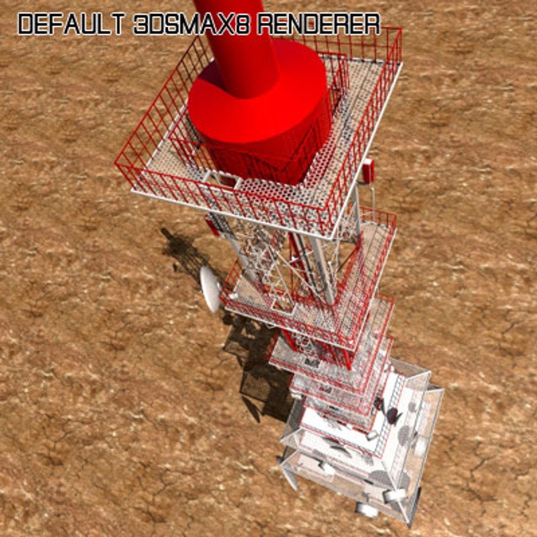 3d Radio Communication Tower Model