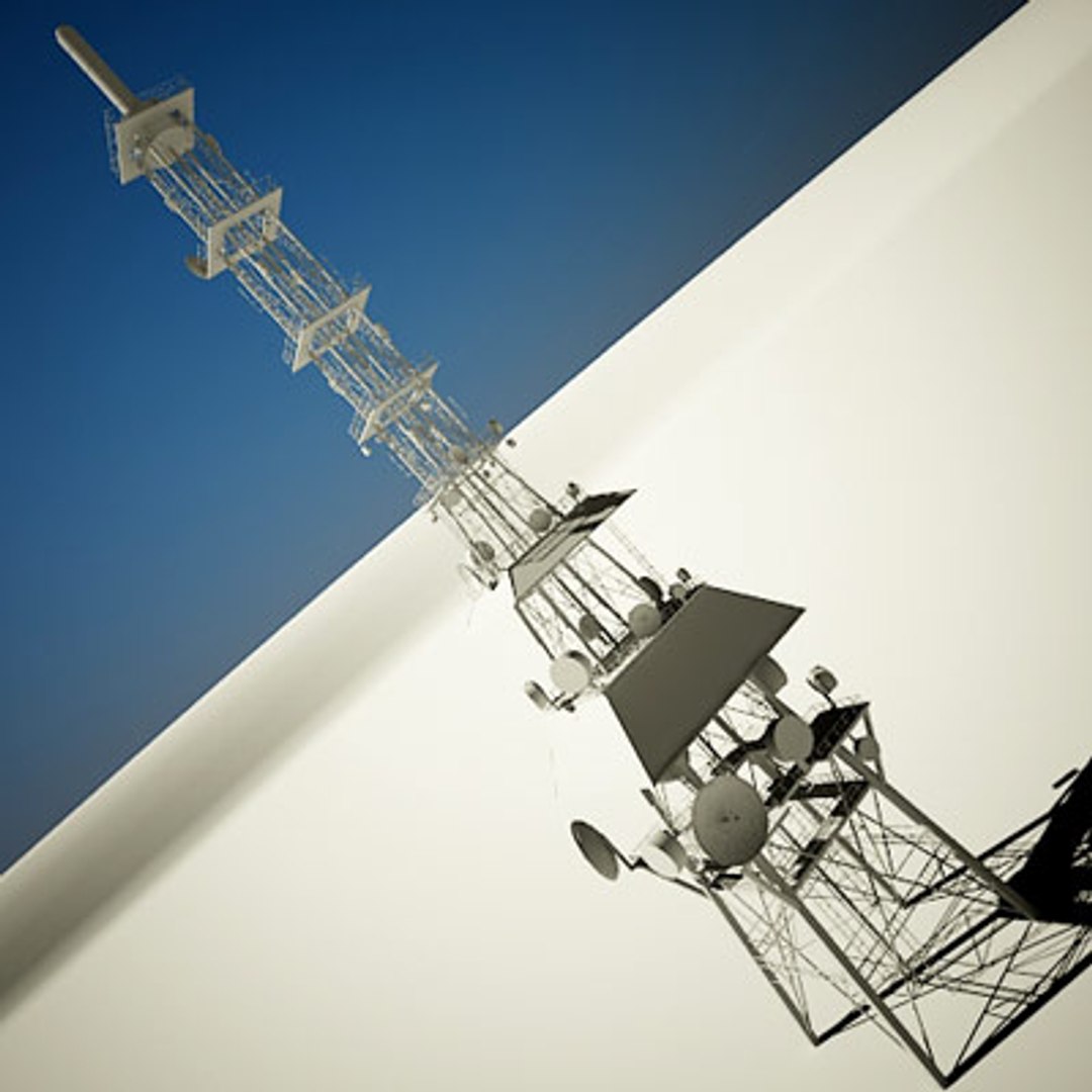 3d Radio Communication Tower Model