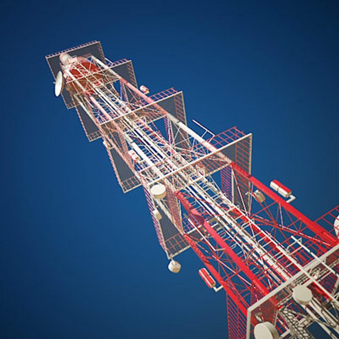3d Radio Communication Tower Model