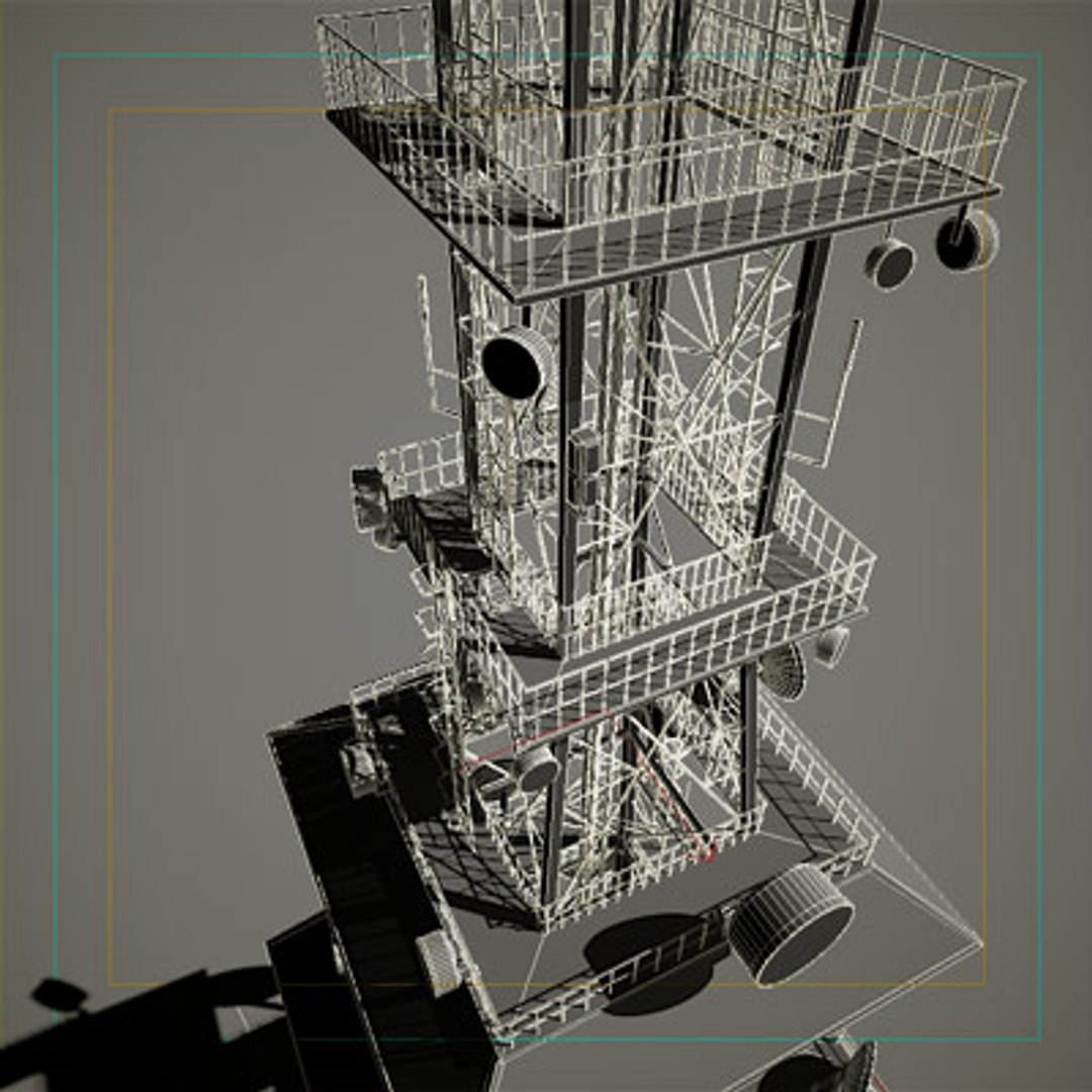 3d Radio Communication Tower Model