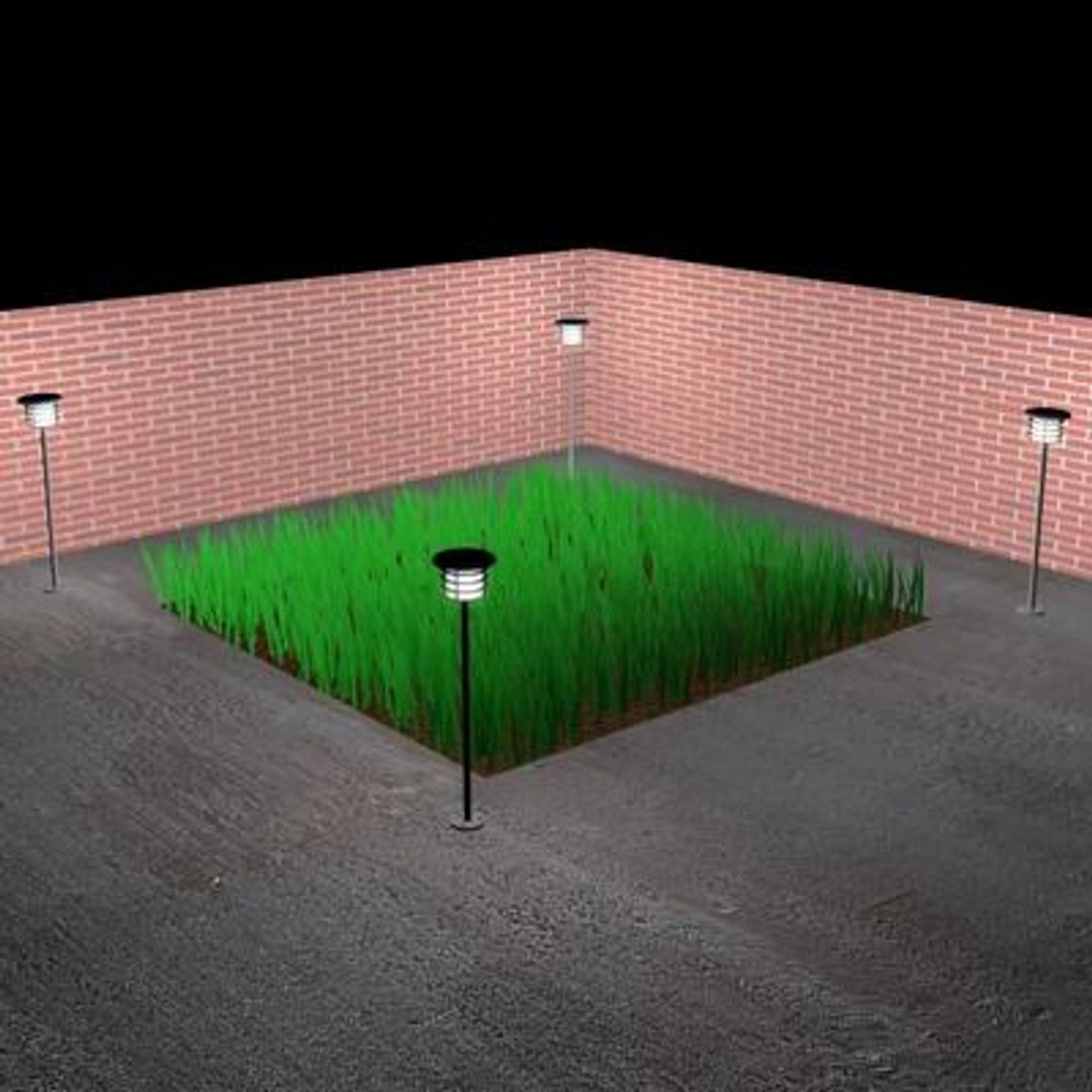 3d model garden light