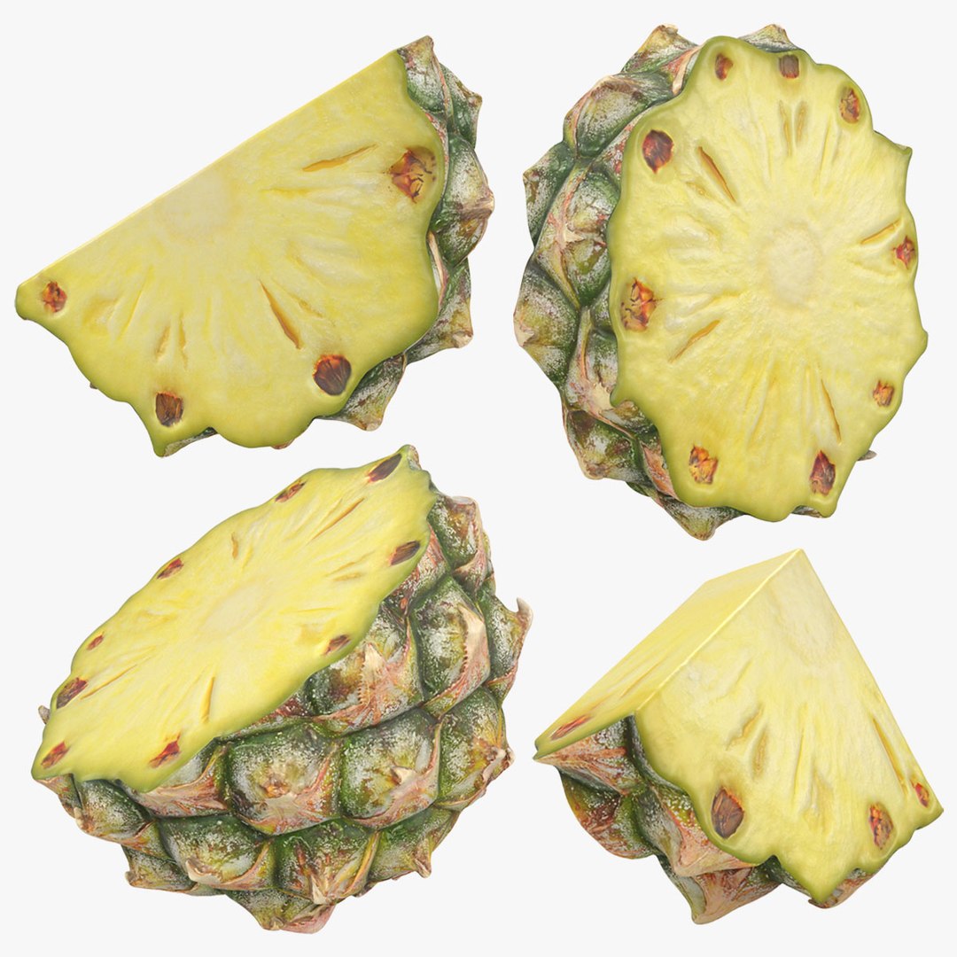 3D model Pineapple Slice Collection - TurboSquid 2102969