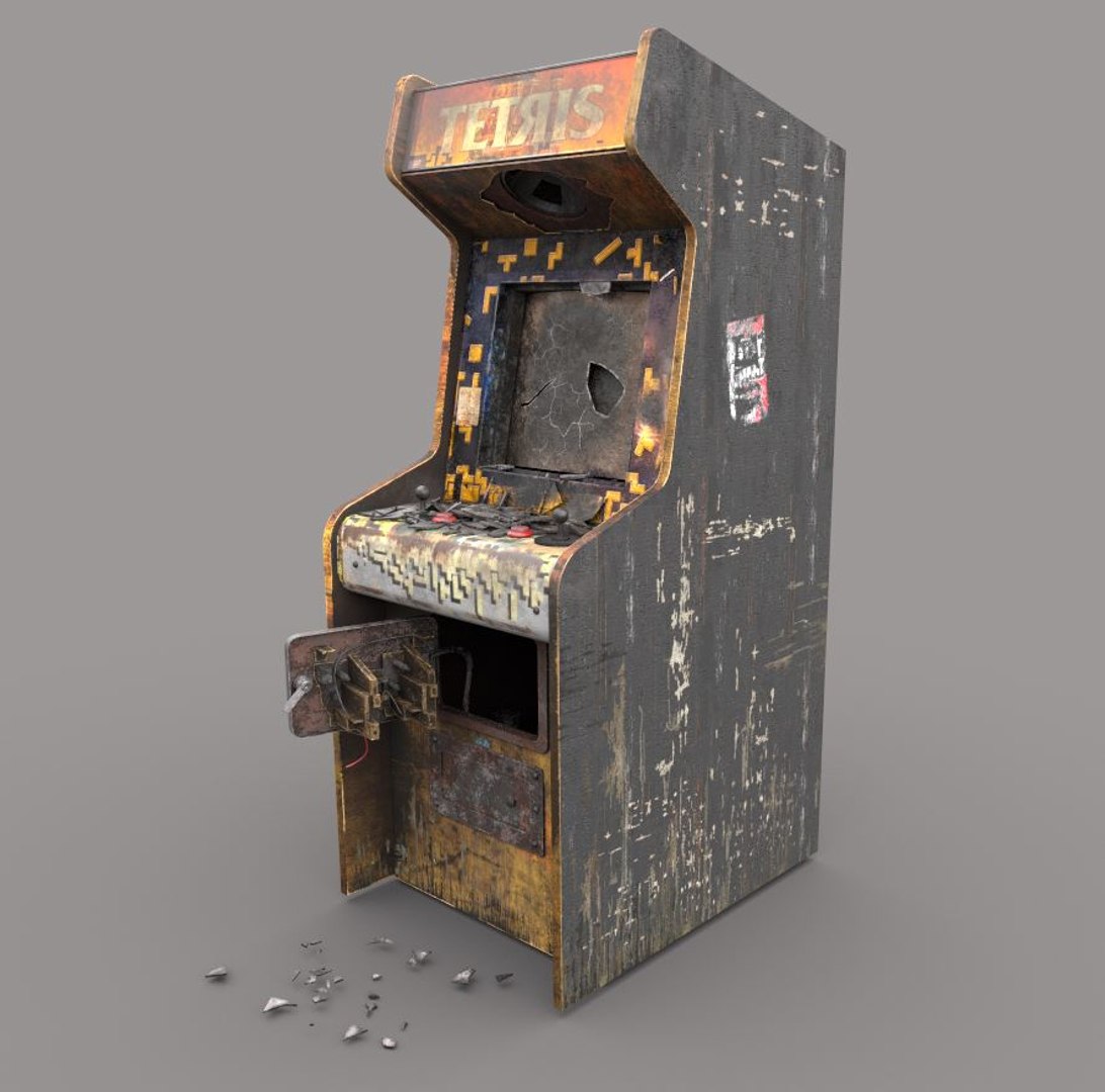 3D Old Arcade Machine Model - TurboSquid 1638309